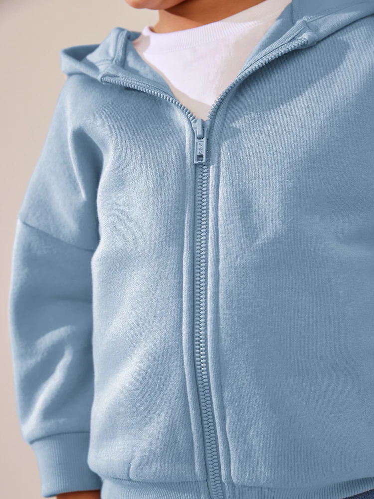 Blue Zip Through Hoodie (3mths-7yrs)