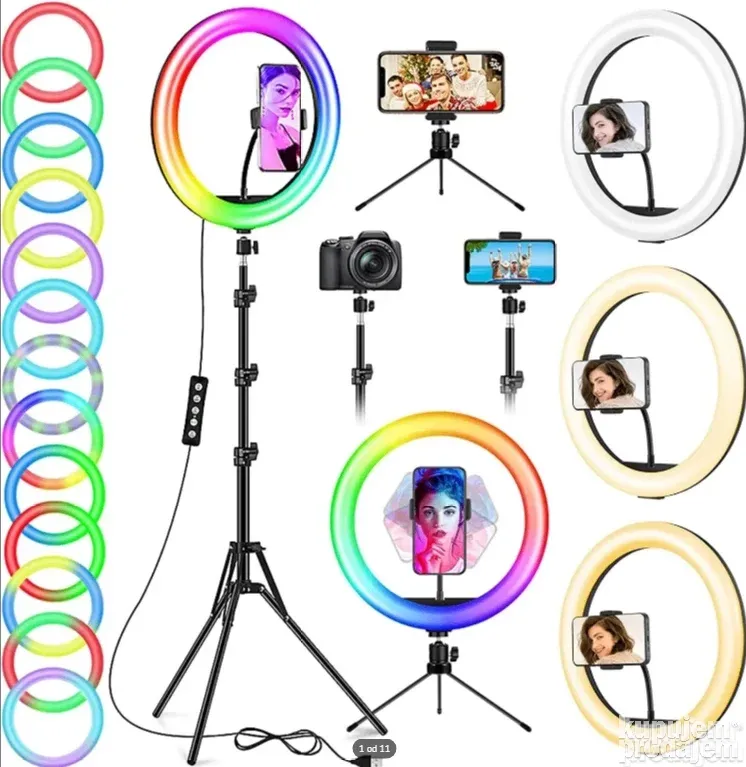 rgb ring light 12,6 inča plus postolje 60 inch-rgb ring ligh