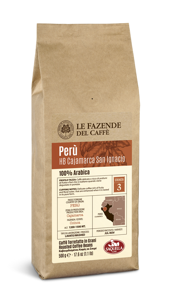 Saquella Peru 100% Arabica kafa u zrnu 500 g