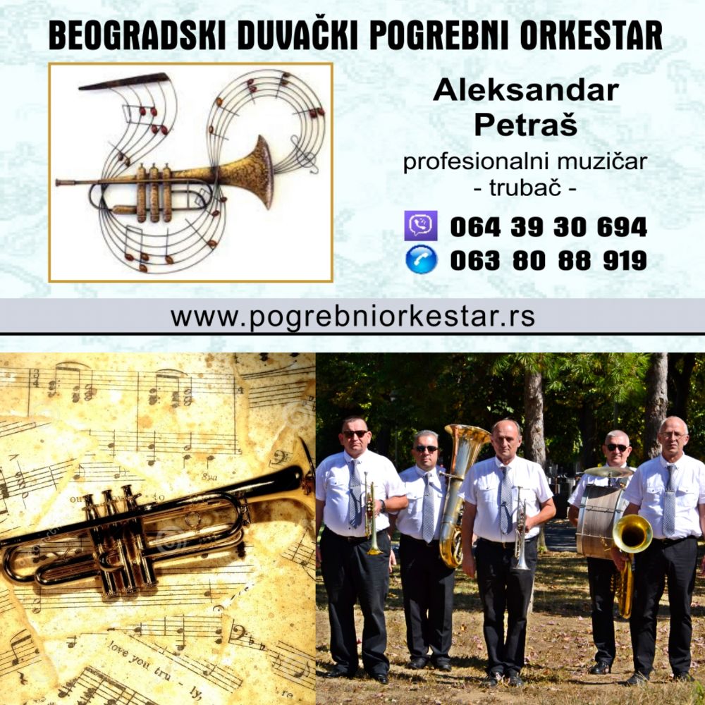 Trubači muzika,orkestar za sahrane Batajnica pogrebi