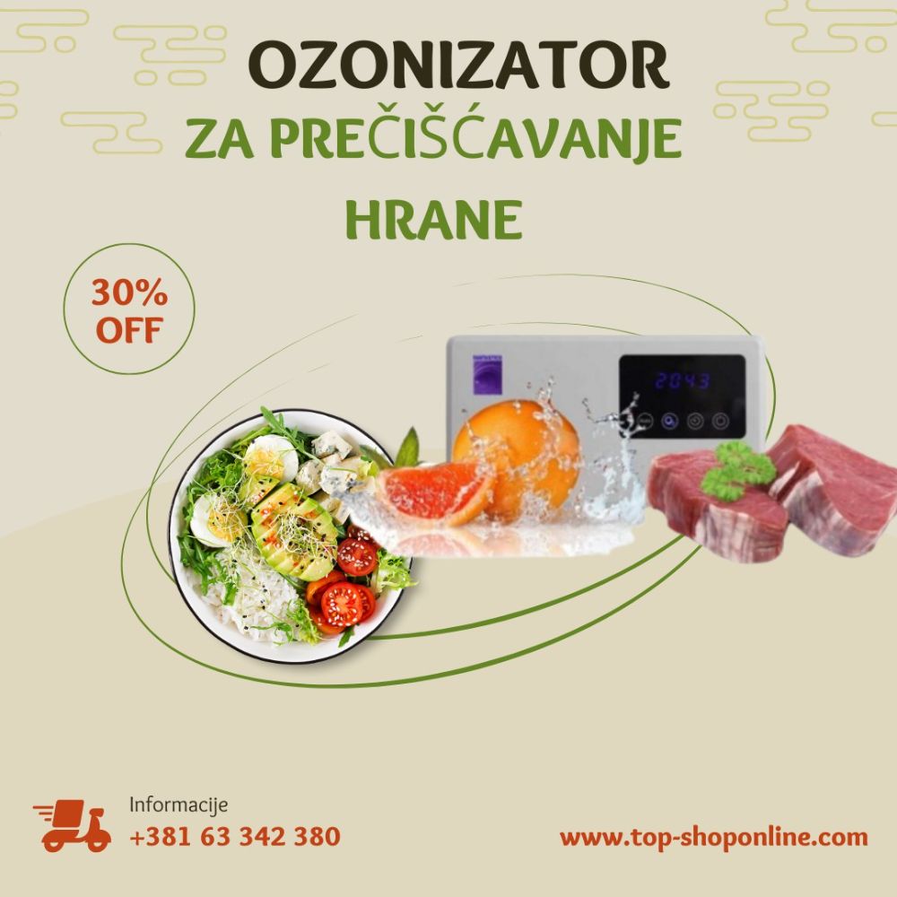 Ozonator Fantastico! Provereno čista i zdrava hrana.