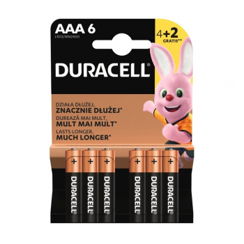 DURACELL BASIC LR03 1/ 6 1,5V ALKALNA BATERIJA