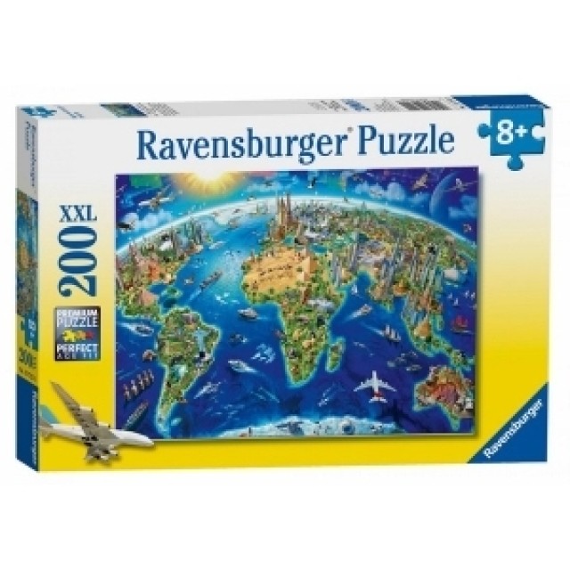 RAVENSBURGER KARTA SVETA SA ZNAMENITOSTIMA 12722