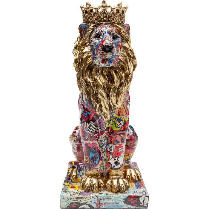 Deco Figurine Graffiti King Lion 29cm