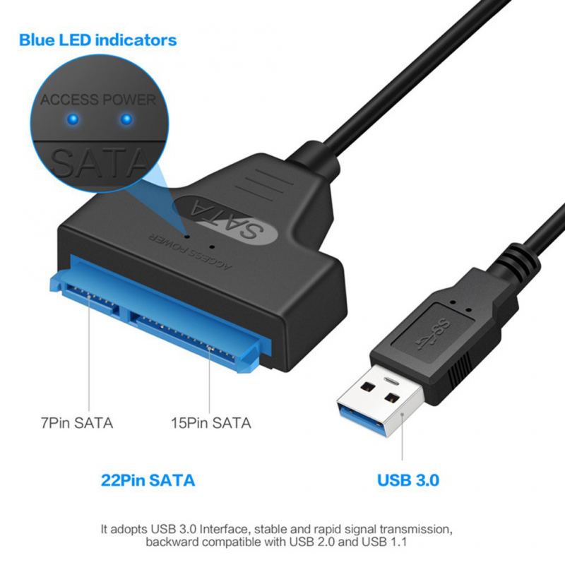 Adapter USB 3.0 na SATA JWD-57