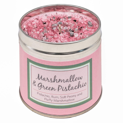 Mirisna sveća sa gliterom - Seriously Scented, Marshmallow and Green Pistachio