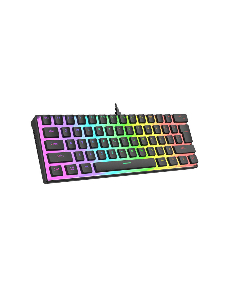 Tastatura USB-C Rampage RADIANT K11 Red Switch US RGB crna