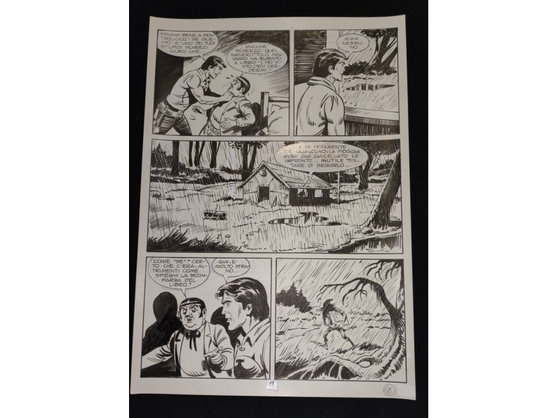 Zagor - Plamena Lobanja - Original Tabla 48