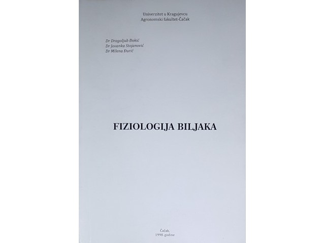 Fiziologija Biljaka -D.Đokić,J.Stojanović,M.Đurić