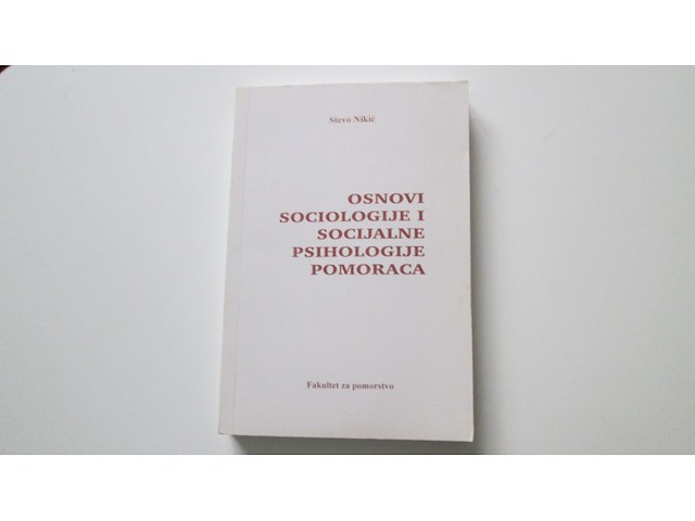 Osnovi sociologije i socijalne psihologije pomoraca