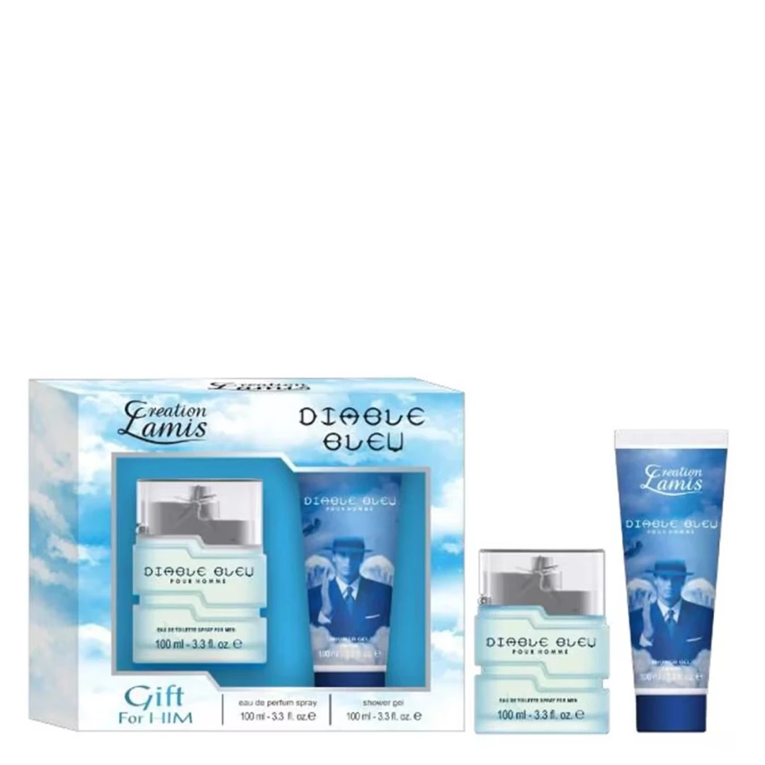 LAMIS SET MEN DIABLE BLEU (TOALETNA VODA 100ML + GEL ZA TUŠIRANJE 100ML)