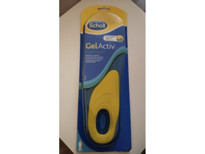 Scholl Gel Activ, muški ulošci za cipele novi