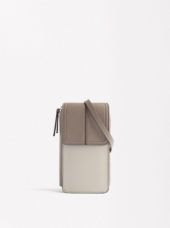 Phone bag with flap closure