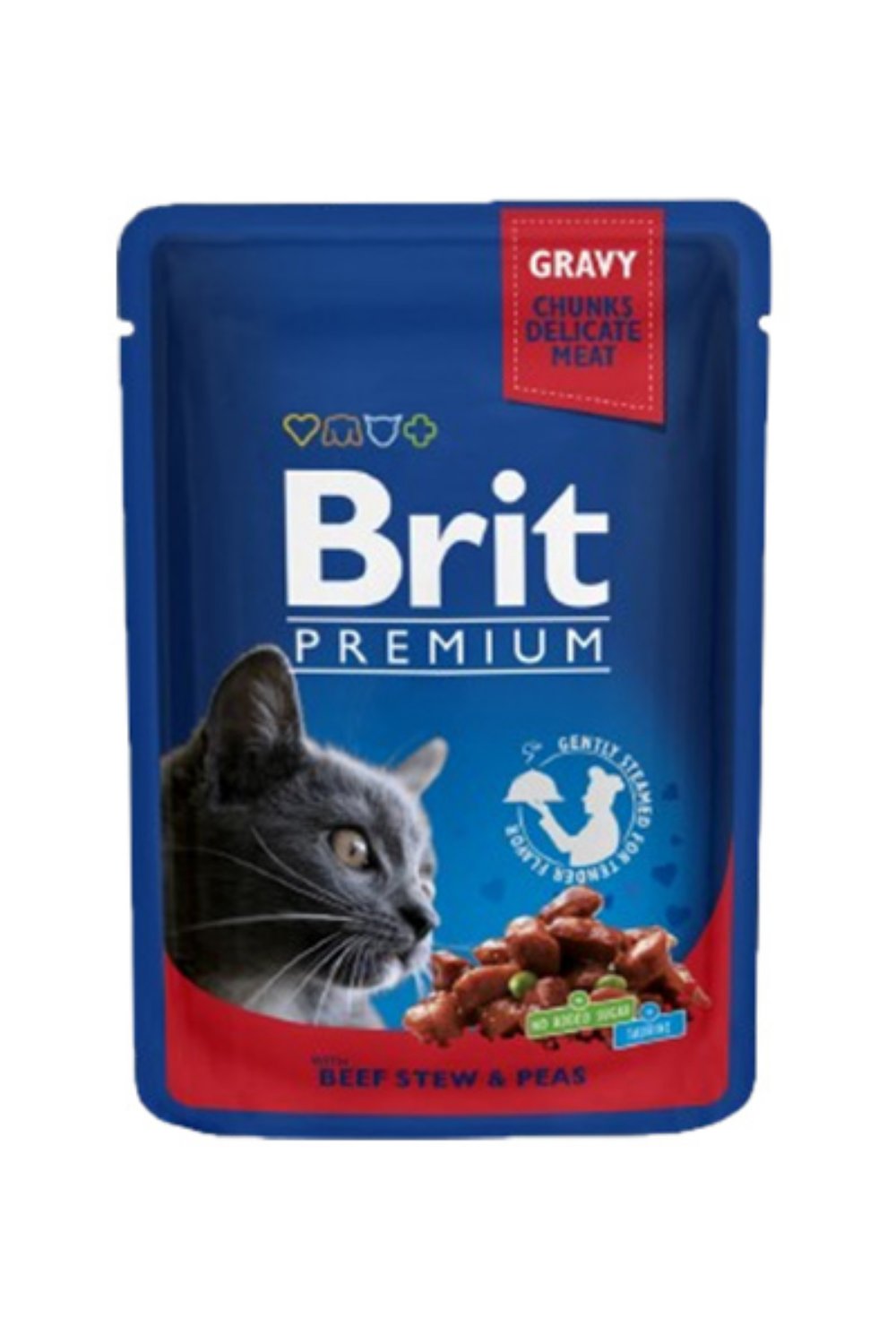 Brit PREMIUM sos za macke - govedina i grasak 100g