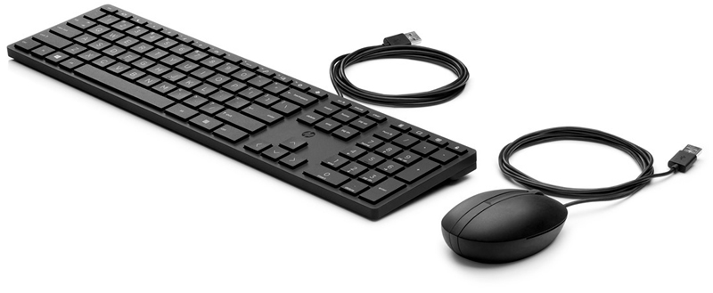 HP 320MK Wired Desktop Mouse and Keyboard Black US (9SR36AA#ABB)