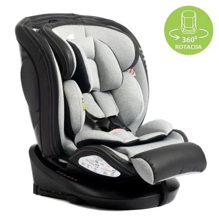 BBO Autosedište I-Size Cruser Plus Isofix Light Grey + dodatni jastuk za noge