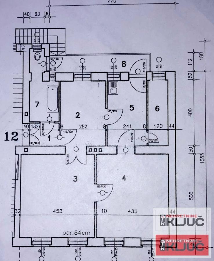 KOD IZVRŠNOG VEĆA, 84m2 + terasa, Dvoiposoban može za Poslovni prostor