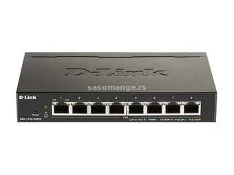 D-Link switch web upravljivi PoE, DGS-1100-08PV2