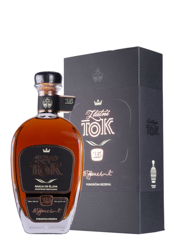 Tok Zlatni 15 Šljiva Gift Box 0.7L