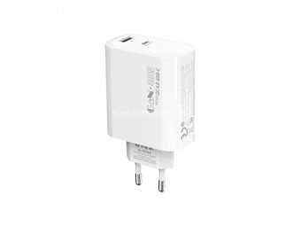 Strujni adapter S-link SL-EC68 45W PD30W/QC 18W USB-A/USB-C Brzo punjenje