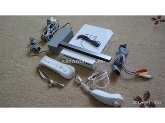 Nintendo Wii ČIPOVAN, 32GB pun igara, ful