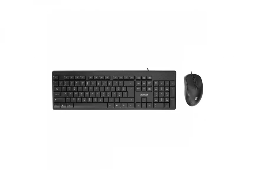 Tastatura+miš US Everest KM-515 YU crna