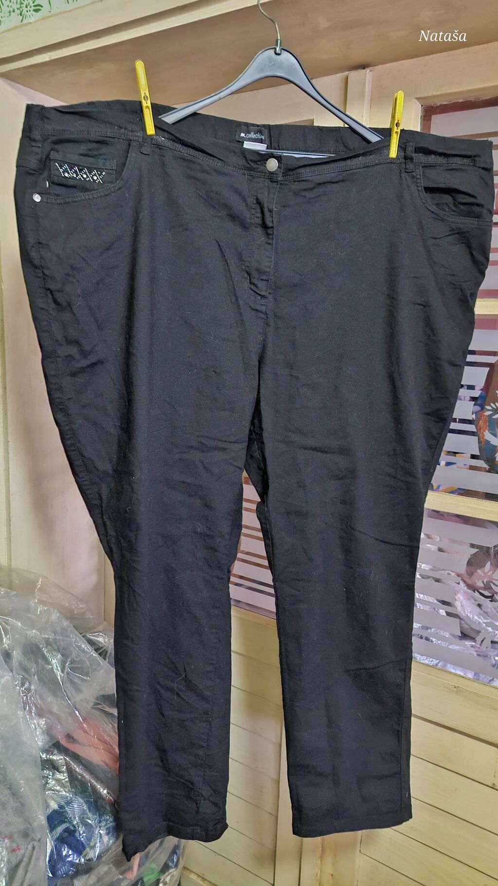 7XL (EU 54), Visok struk, Drugi kroj pantalona