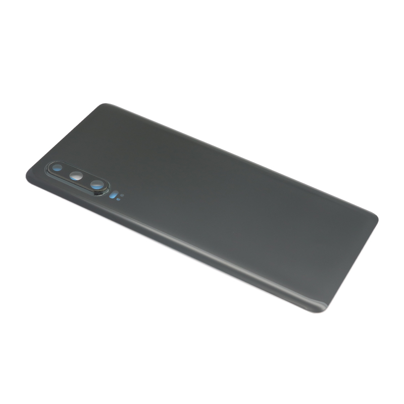 Poklopac baterije - Huawei P30 crni + staklo kamere (NO LOGO) (MS)