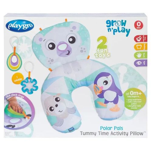 Playgro Grow n' Play Polar Pals Activity jastuk 37x43cm