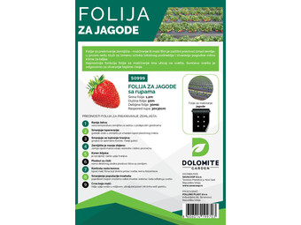 Folija malč za jagode crna 1,2mx50m 30mic sa rupama 30x30 Dolomite