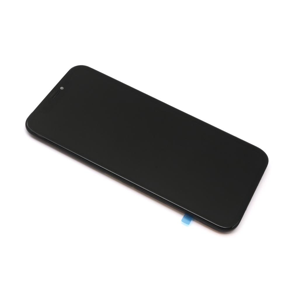 LCD displej (ekran) - Iphone XR + Touch screen APLONG Original Material crni (MS)