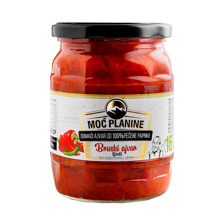 Ajvar domaci ljuti Moc planine 580g