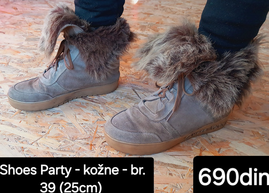 Shoes Party ženske kožne čizme braon br. 39