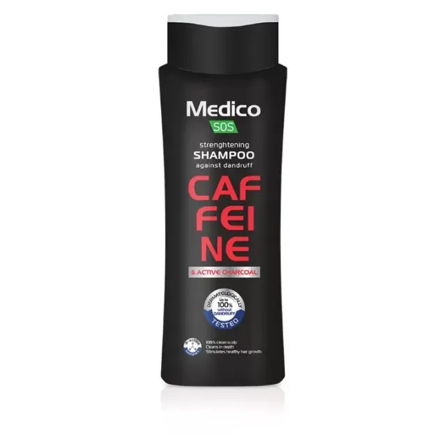 MEDICO SOS Caffeine&Active Charcoal šampon za kosu 390 ml