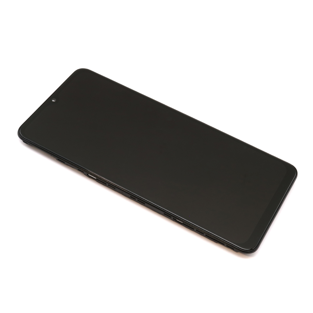 LCD displej (ekran) - Samsung A022 Galaxy A02 + Touch screen + okvir crni Full ORG EU (GH82-25250A) (MS)