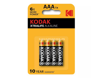 KODAK Alkalne baterije XTRALIFE AAA/4kom