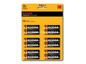 KODAK Alkalne baterije EXTRALIFE AA/6+6 kom