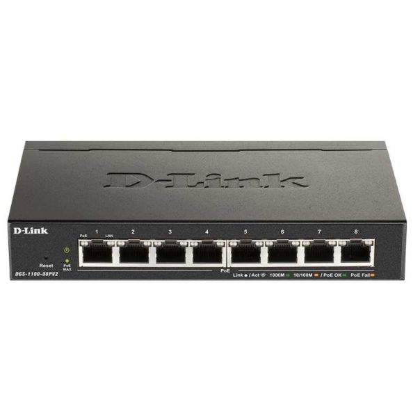 D-LINK DGS-1100-08PV2 8port EasySmart switch