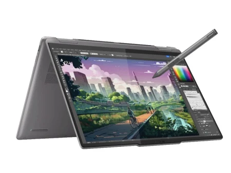 Lenovo Yoga 7 2in1 14AHP9 DOS/14" WUXGA OLED/Ryzen 7-8840HS/16GB/1TB/backlit SRB/sivi Laptop ( 83DK008CYA )