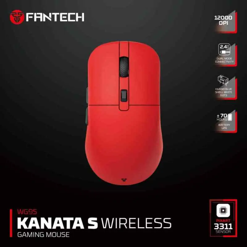 Mis Bežični Gaming Fantech WG9S Kanata S crveni