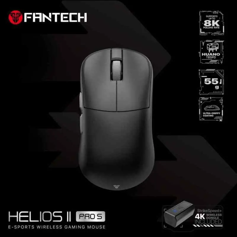 Mis Bežični Gaming Fantech XD3 V3 PRO 8K Helios II crni sa ACM03 dongle