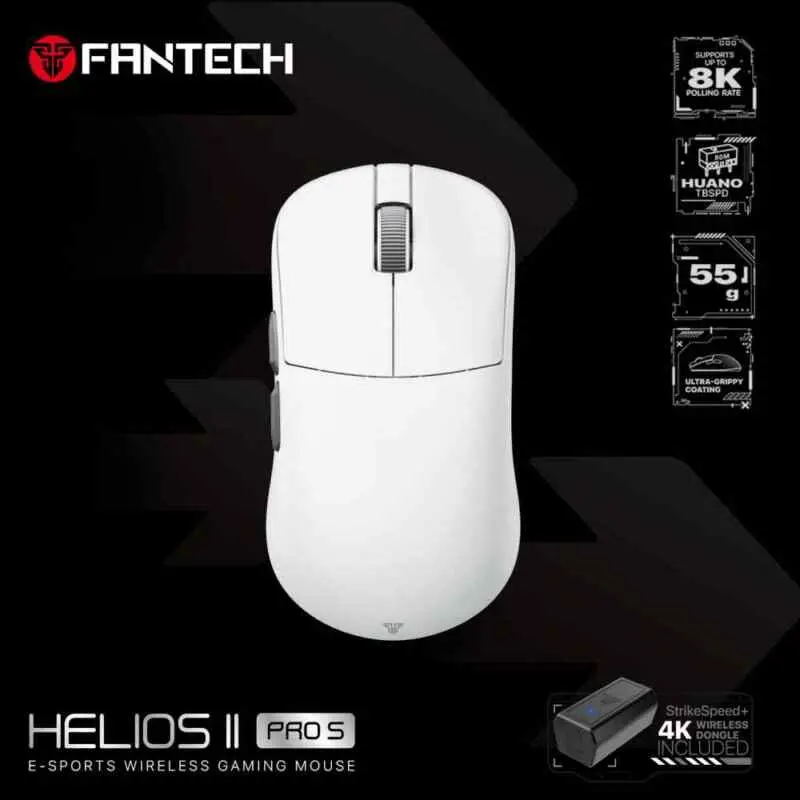 Mis Bežični Gaming Fantech XD3 V3 PRO 8K Helios II beli sa ACM03 dongle