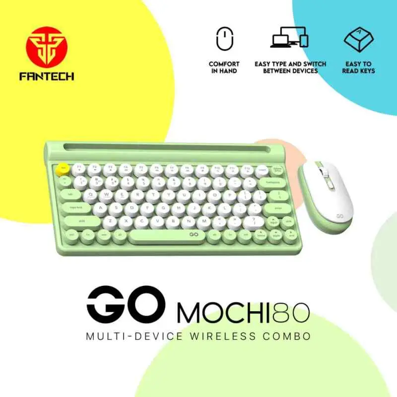 Combo mis tastatura Bežični Fantech WK-897 GO Mochi80 zeleni