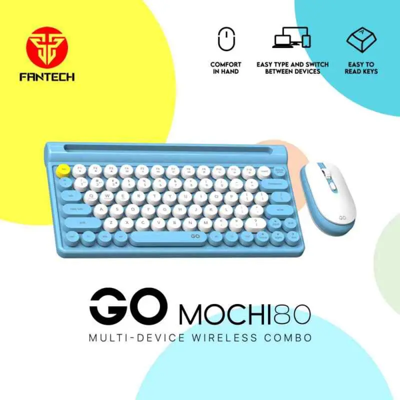 Combo mis tastatura Bežični Fantech WK-897 GO Mochi80 plavi