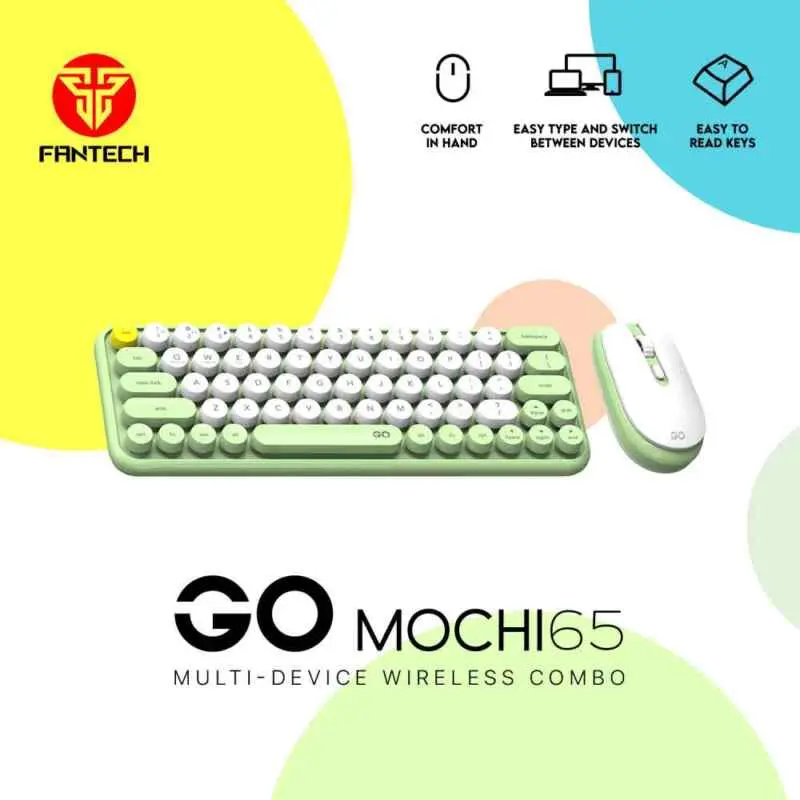 Combo mis tastatura Bežični Fantech WK-896 GO Mochi65 zeleni