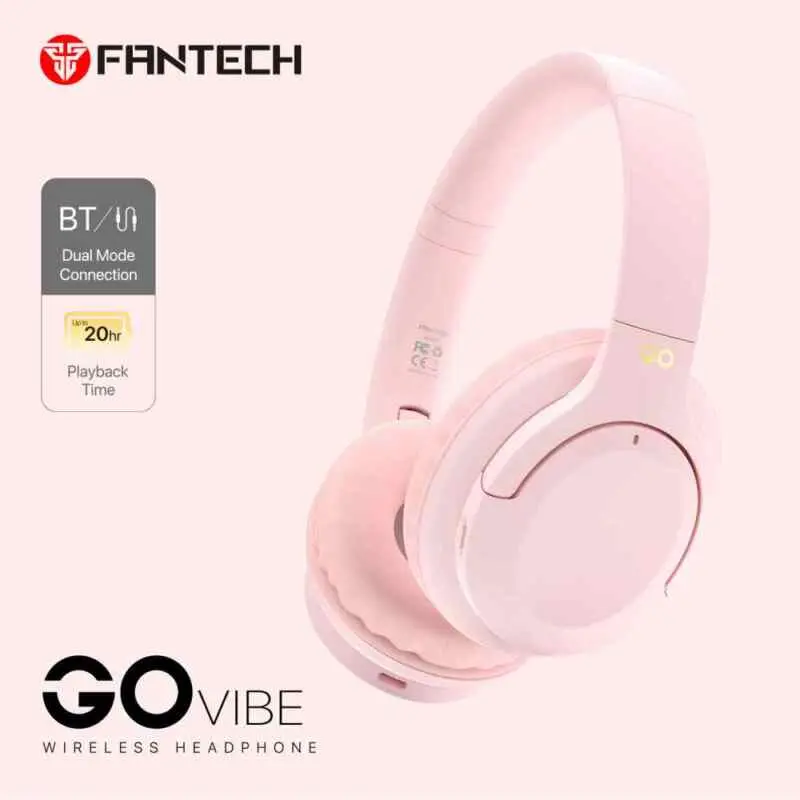 Bluetooth slusalice Fantech GO Vibe WH05 pink