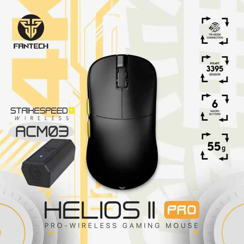 Mis Bežični Gaming Fantech XD3 V3 PRO 4K Helios II crni sa ACM03 dongle