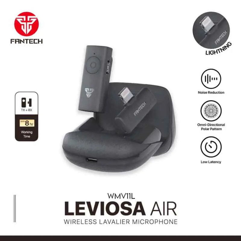 Mikrofon Bežični Fantech Lavalier Leviosa Air WMV11L Single Mic Lightning