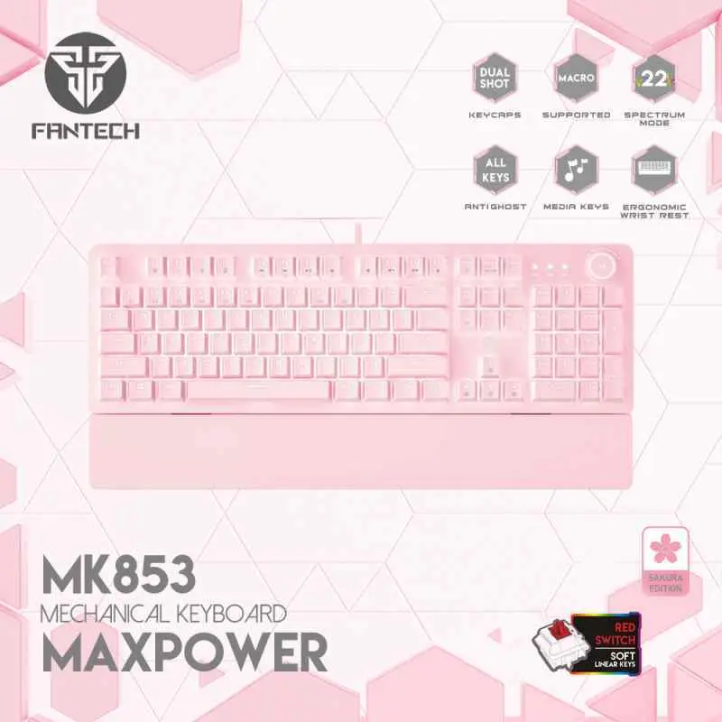 Tastatura Mehanicka Gaming Fantech MK853 RGB Maxpower red switch Sakura