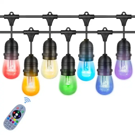 MITEA LED set sijalica za dvorište MG-10/11m/RGB sa daljinskim IP44, 11m, 10+1x1W/E27